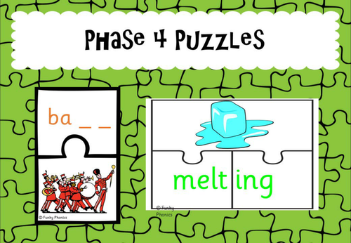 Phonics Phase 4 Puzzles | Teaching Resources