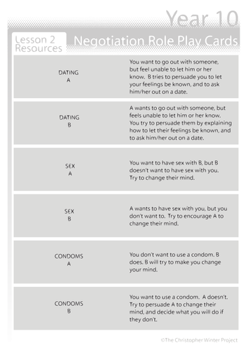 PSHCEE Citizenship Health and Sex Education: Relationships and Sexual ...