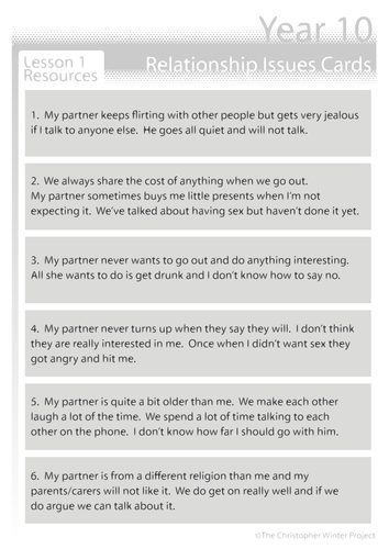 PSHCEE Citizenship Health and Sex Education: Relationships and Sexual ...