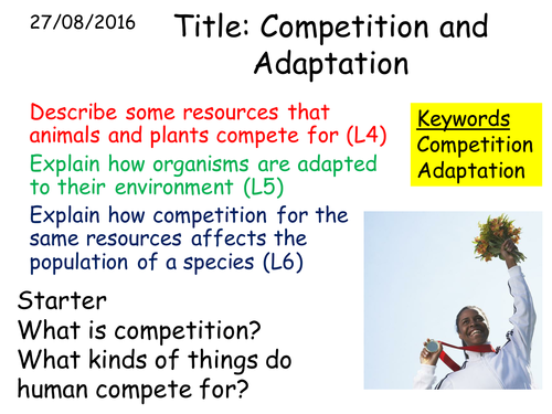 B2 3.1 Competition and adaptation | Teaching Resources