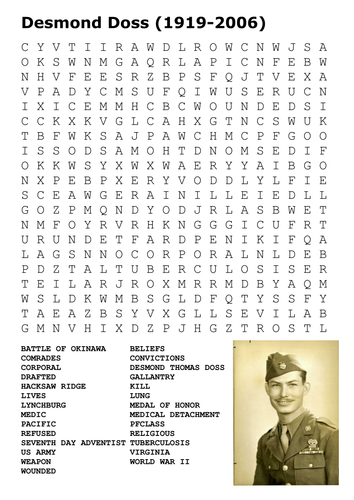 US Army Word Search Pack | Teaching Resources