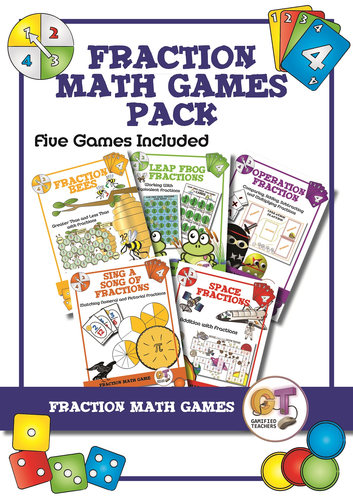 Fraction Math Game Pack | Teaching Resources