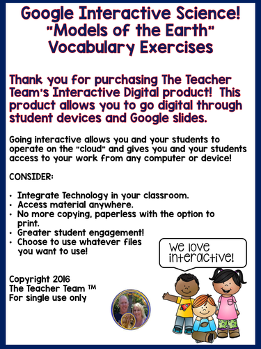 Google Drive "Models of the Earth" Interactive Notebook for Google ...