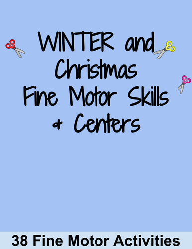 Fine Motor Skills: Winter: Christmas Themed | Teaching Resources