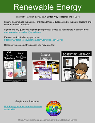 Renewable Energy Bundle | Teaching Resources