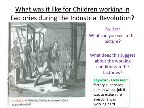 Children in Factories during the Industrial Revolution | Teaching Resources