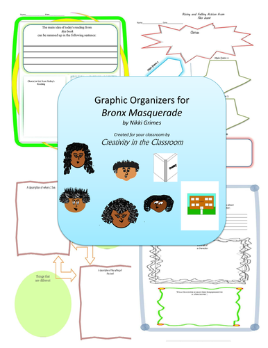 Graphic Organizers for Bronx Masquerade | Teaching Resources