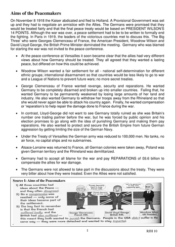 Treaty of Versailles, 1919 | Teaching Resources