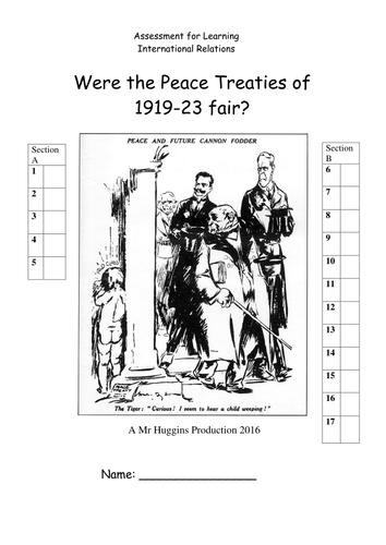 Treaty of Versailles Revision & Study Guide Assessment Pack | Teaching ...