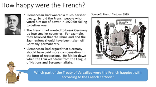 How satisfied were the peacemakers with the Treaty of Versailles ...