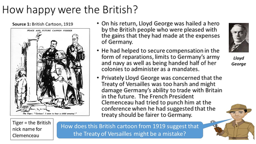 How satisfied were the Big Three with the Treaty of Versailles, 1919 ...