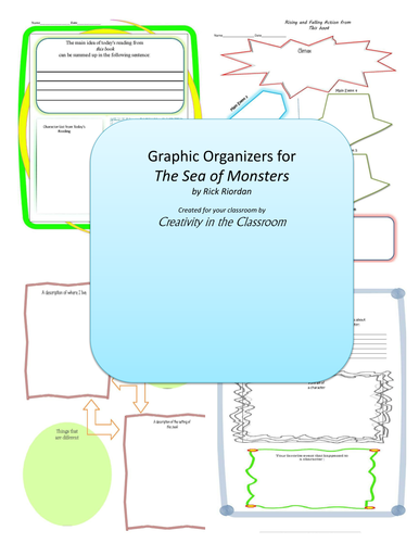 Graphic Organizers for The Sea of Monsters | Teaching Resources