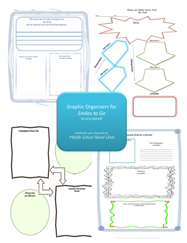Graphic Organizers for Smiles to Go | Teaching Resources