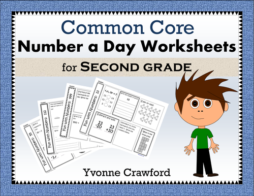 Number a Day Math Printables (second grade) | Teaching Resources