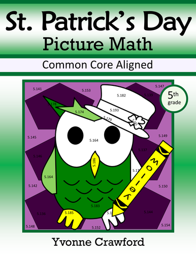 St. Patrick's Day Color by Number (fifth grade) Color by Decimals ...