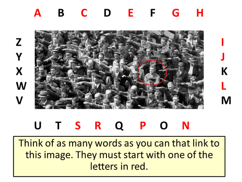 Alphabet Analyser - Nazi Salute Lesson Starter | Teaching Resources
