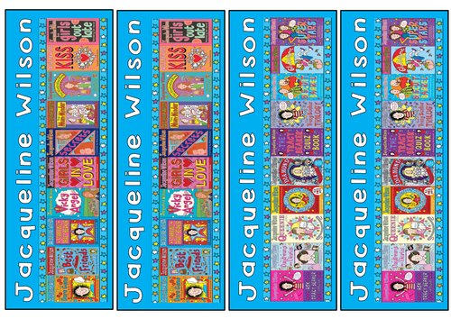 JACQUELINE WILSON TEACHING DISPLAY RESOURCES -ENGLISH READING KS1-2 ...