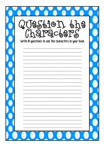 JACQUELINE WILSON TEACHING DISPLAY RESOURCES -ENGLISH READING KS1-2 ...