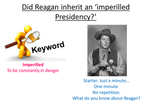 Did Reagan inherit an 'Imperilled Presidency'? | Teaching Resources
