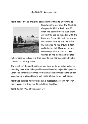 KS3 Roald Dahl SoW Landlady/Lamb to the Slaughter (LA) | Teaching Resources