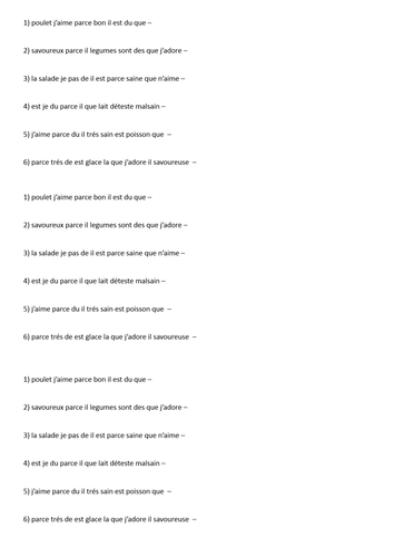 French food | Teaching Resources