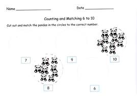 Bear Counting Addition Subtraction Worksheets Matching Activities ...