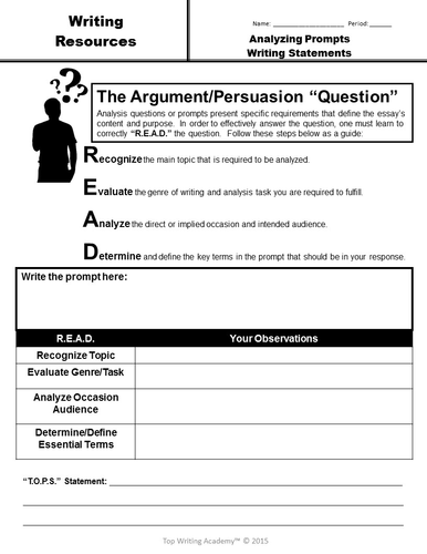 Body PEEL Paragraphs Essay Writing Fundamentals | Teaching Resources