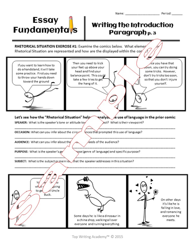 Introduction Paragraphs Essay Writing Fundamentals | Teaching Resources
