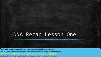 DNA by Dennis Kelly SOW | Teaching Resources