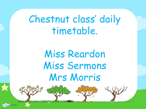 Interactive timetable | Teaching Resources