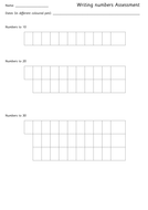 Maths Assement - Back to school Number assessments | Teaching Resources