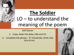 The Soldier by Rupert Brooke | Teaching Resources
