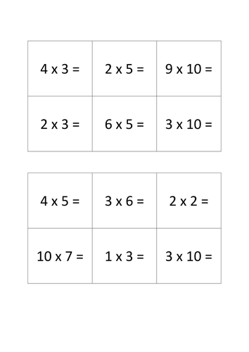Times Table Bingo | Teaching Resources