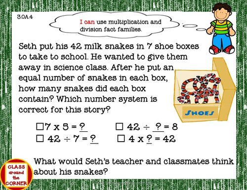 3rd Grade Math Interactive Test Prep: All 25 Standards | Teaching Resources