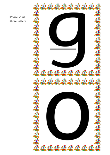 Phonics - Letters and Sounds, Phase 2, letter set 3 - g, o, c, k ...