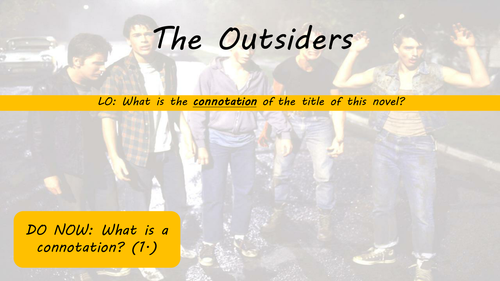 The Outsiders - Full SoW PowerPoint Unit for KS3 Low-Mid Ability ...