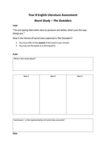 The Outsiders - Full SoW PowerPoint Unit for KS3 Low-Mid Ability ...