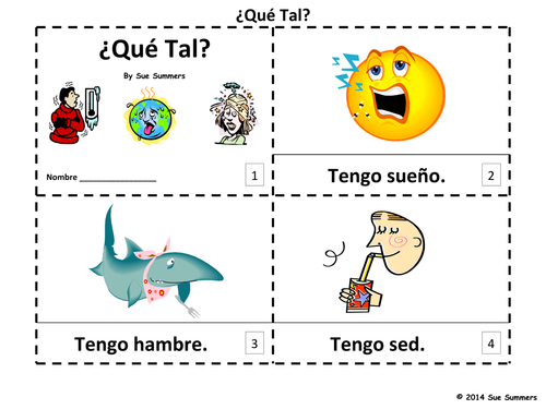 Spanish Tener Expressions 2 Emergent Reader Booklets | Teaching Resources