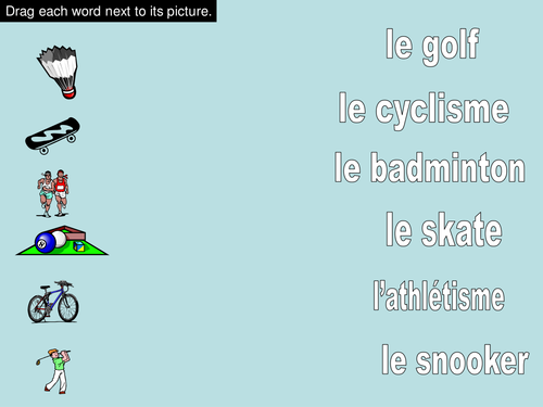 Les Sports - J'aime le sport parce que ..... | Teaching Resources