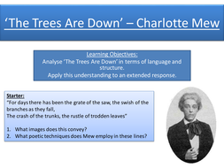 The Trees Are Down - Charlotte Mew | Teaching Resources