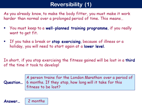 PE32ST - The Principles Of Training - 1 (Specificity, Progression ...
