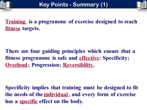 PE32ST - The Principles Of Training - 1 (Specificity, Progression ...