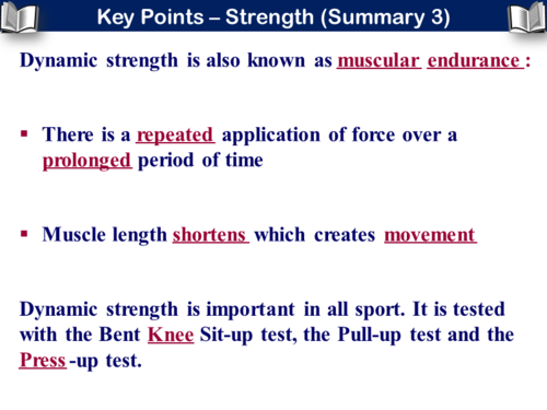 PE306ST - Components of Fitness - 4 (Strength) | Teaching Resources