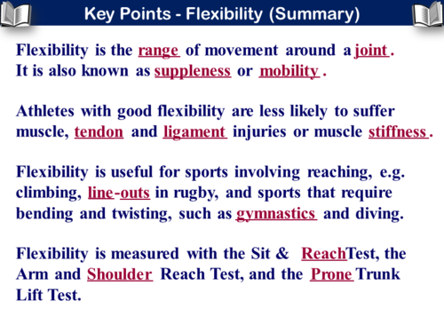 PE307ST - Components of Fitness - 5 (Flexibility) | Teaching Resources
