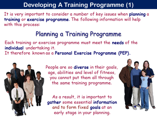 PE401ST - Developing a Training Programme - 1 (Finding out & Planning ...