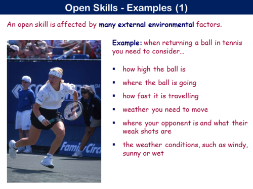 PE501ST - Classification of Skills (Basic, Complex, Open, Closed) by ...