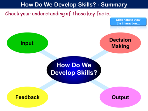 PE502ST - Acquisition of Skills (Input, Decision Making, Output ...