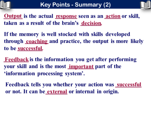 PE502ST - Acquisition of Skills (Input, Decision Making, Output ...