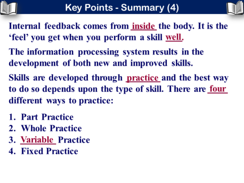 PE502ST - Acquisition of Skills (Input, Decision Making, Output ...