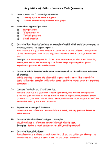 PE502ST - Acquisition of Skills (Input, Decision Making, Output ...
